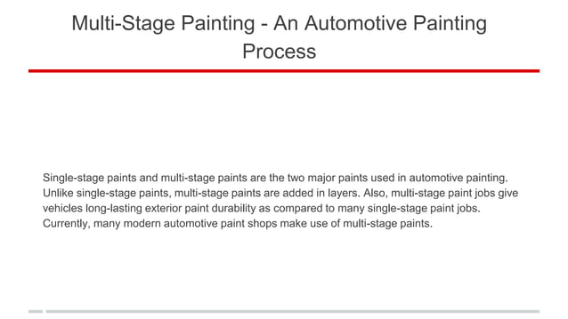 Multi-Stage Painting - An Automotive Painting Process | PPTX | Automotive