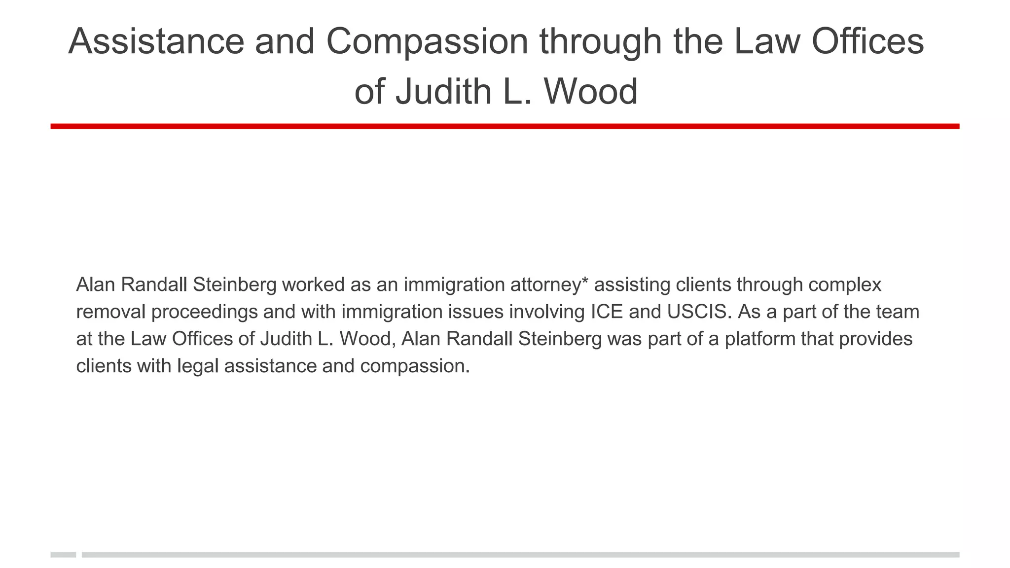 Assistance and Compassion through the Law Offices of Judith L. Wood | PPT