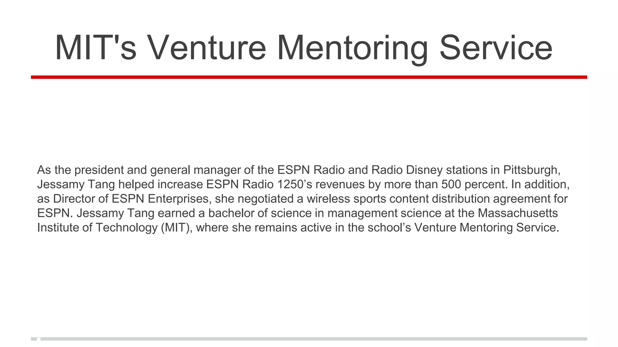 MIT's Venture Mentoring Service | PPT