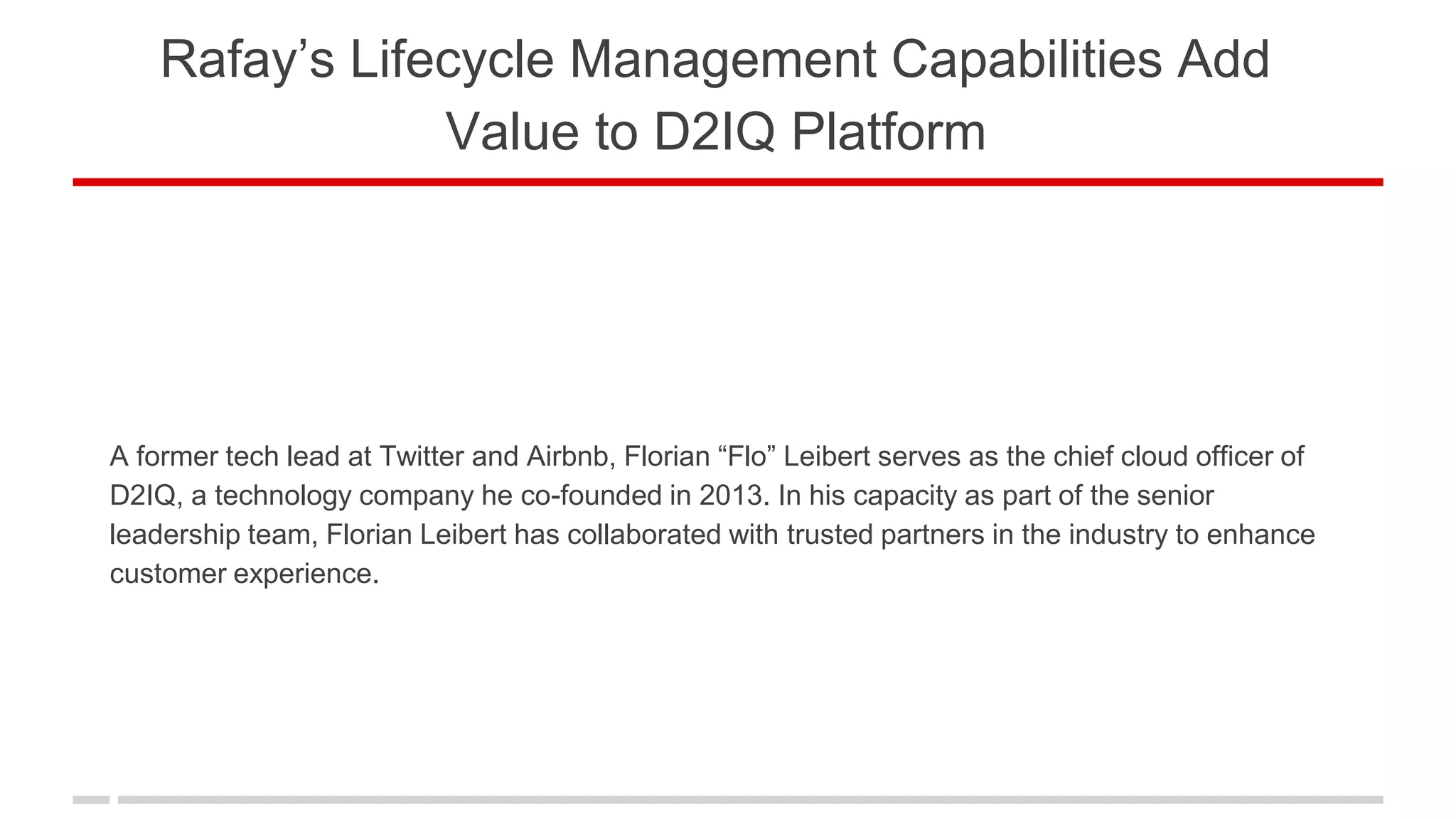 Rafay’s Lifecycle Management Capabilities Add Value to D2IQ Platform | PPT