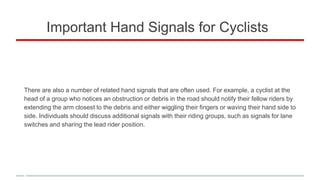 Important Hand Signals for Cyclists | PPT