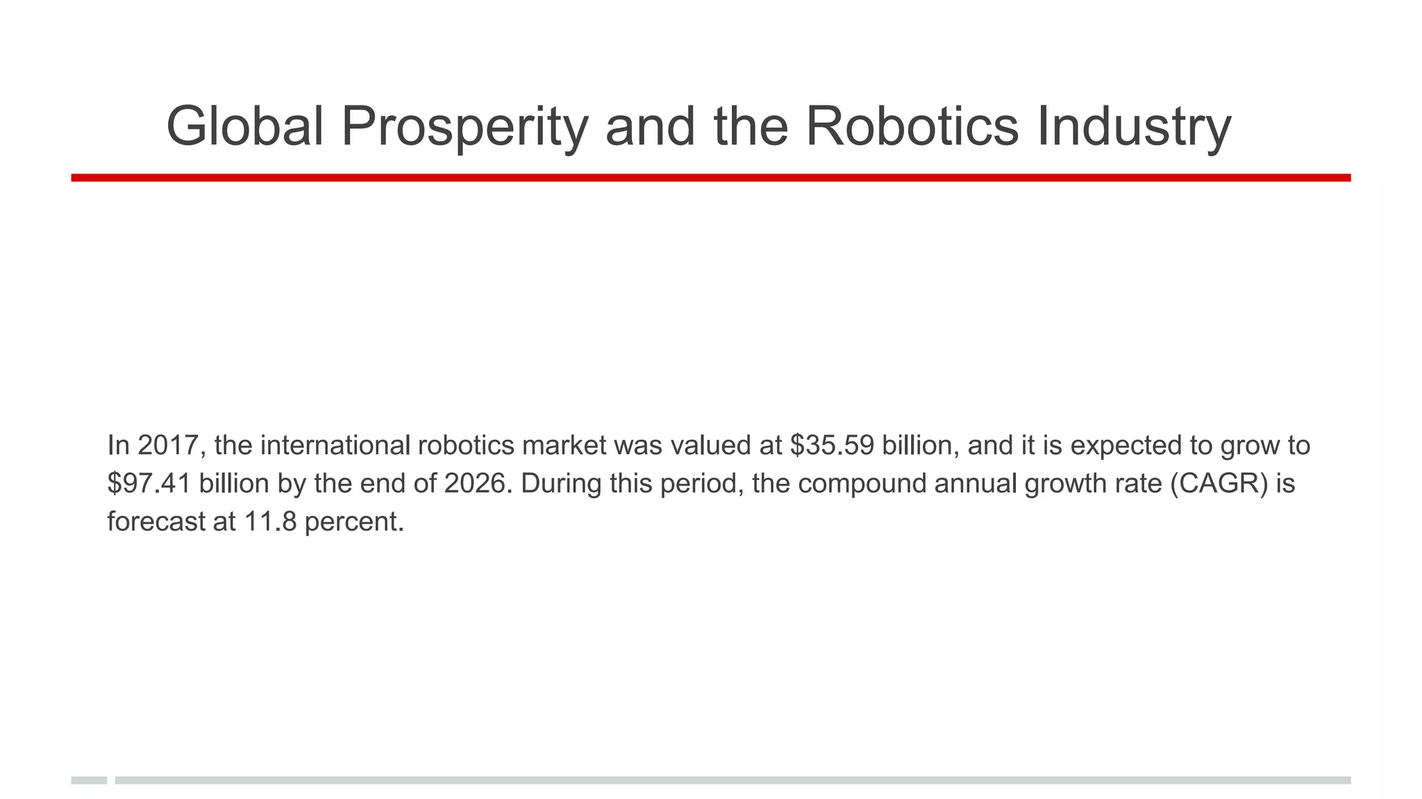 Global Prosperity and the Robotics Industry | PPT