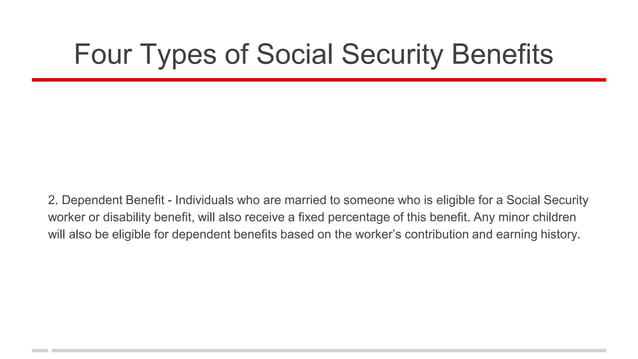 Four Types of Social Security Benefits | PPTX