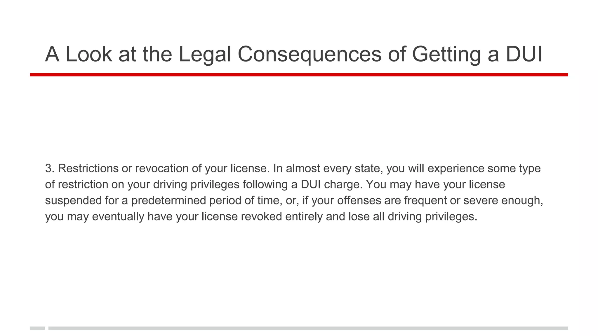 A Look at the Legal Consequences of Getting a DUI | PPTX