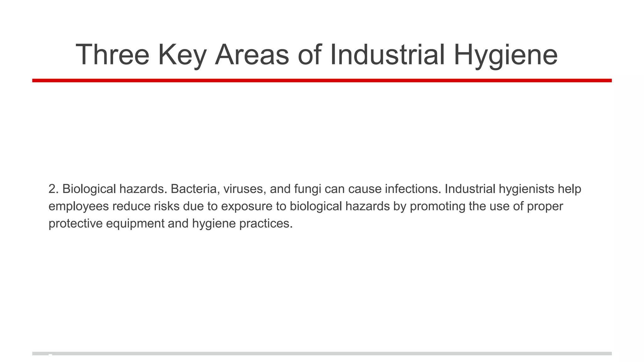 Three Key Areas of Industrial Hygiene | PPTX