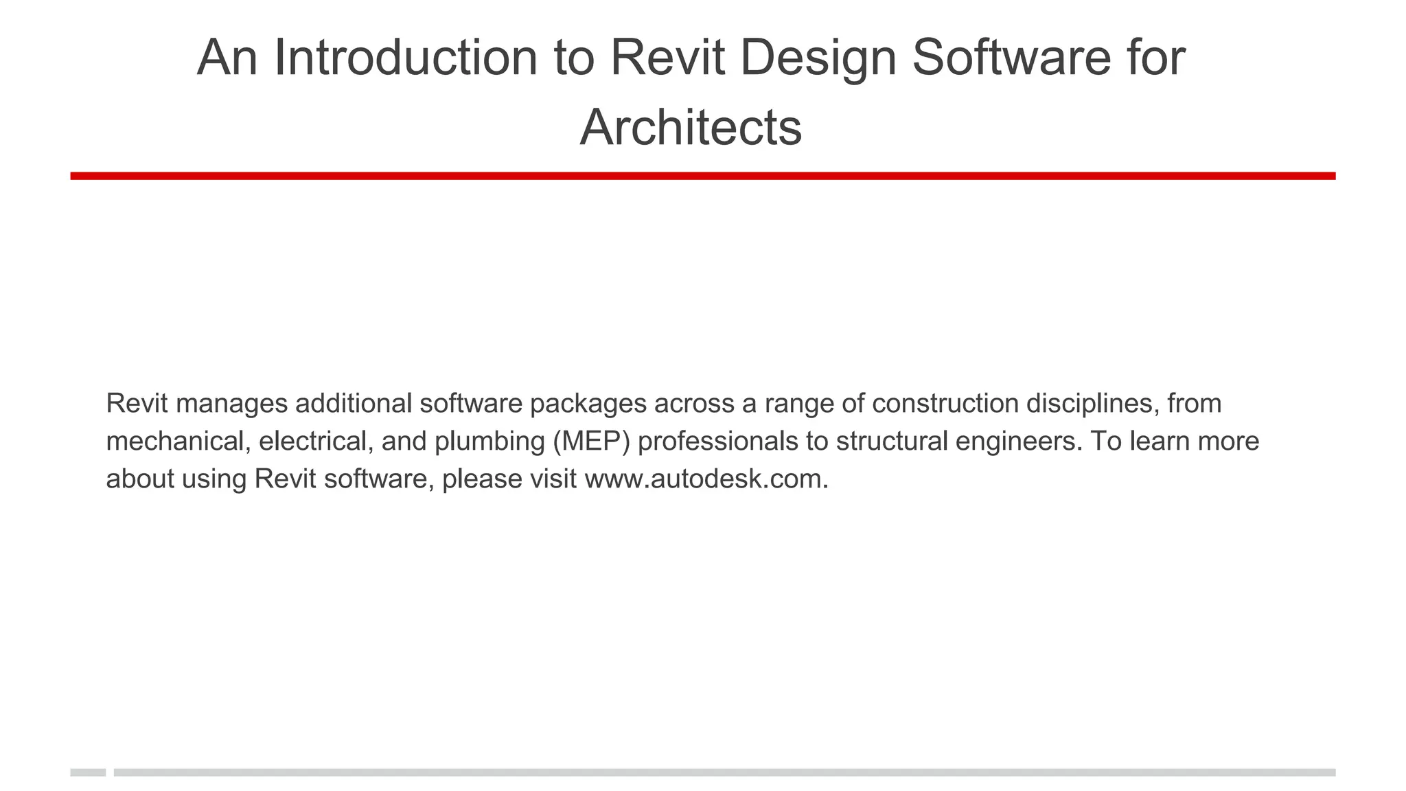 An Introduction to Revit Design Software for Architects | PPT