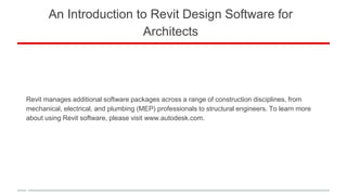 An Introduction to Revit Design Software for Architects | PPT