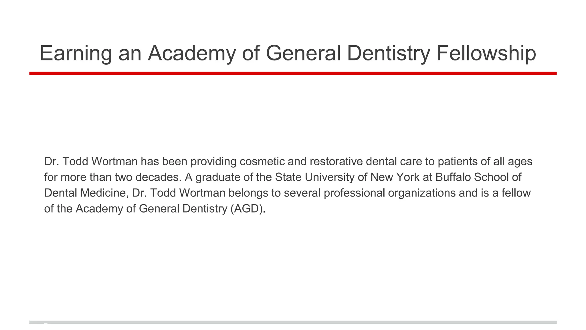 Earning an Academy of General Dentistry Fellowship | PPTX