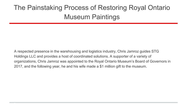 The Painstaking Process of Restoring Royal Ontario Museum Paintings | PPT
