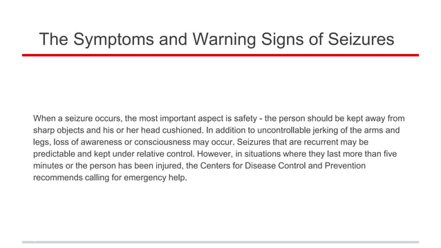 The Symptoms and Warning Signs of Seizures | PPT