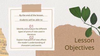 Point of View and Author's Purpose for Middle School (2).pptx