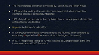 Integrated Circuit (IC TECHNOLOGY) | PPTX