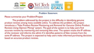 fake product review monitoring | PPTX