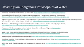 Water is Life: A powerful Indigenous ecological frame | PPTX