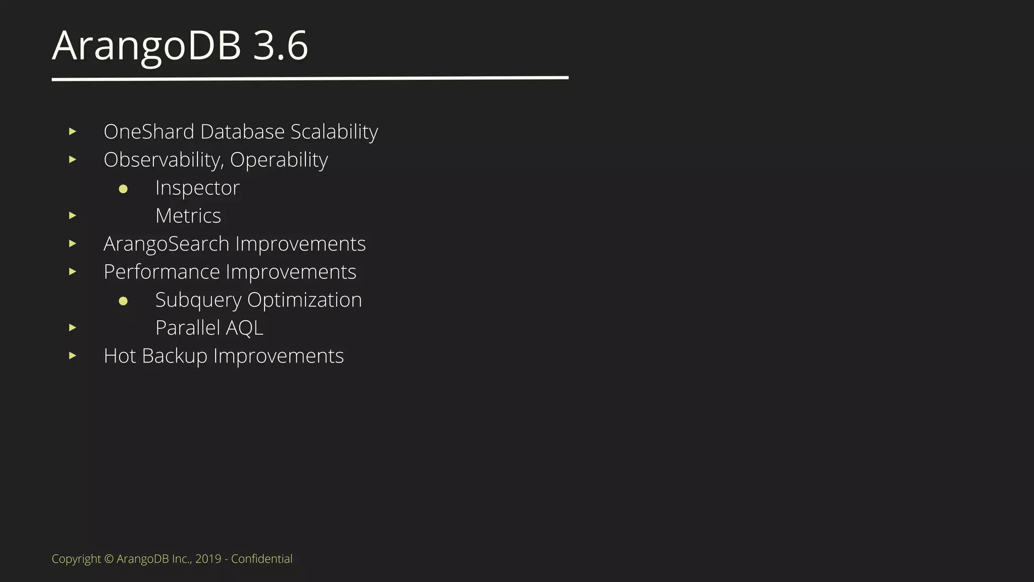 ArangoDB 3.7 Roadmap: Performance at Scale | PPT