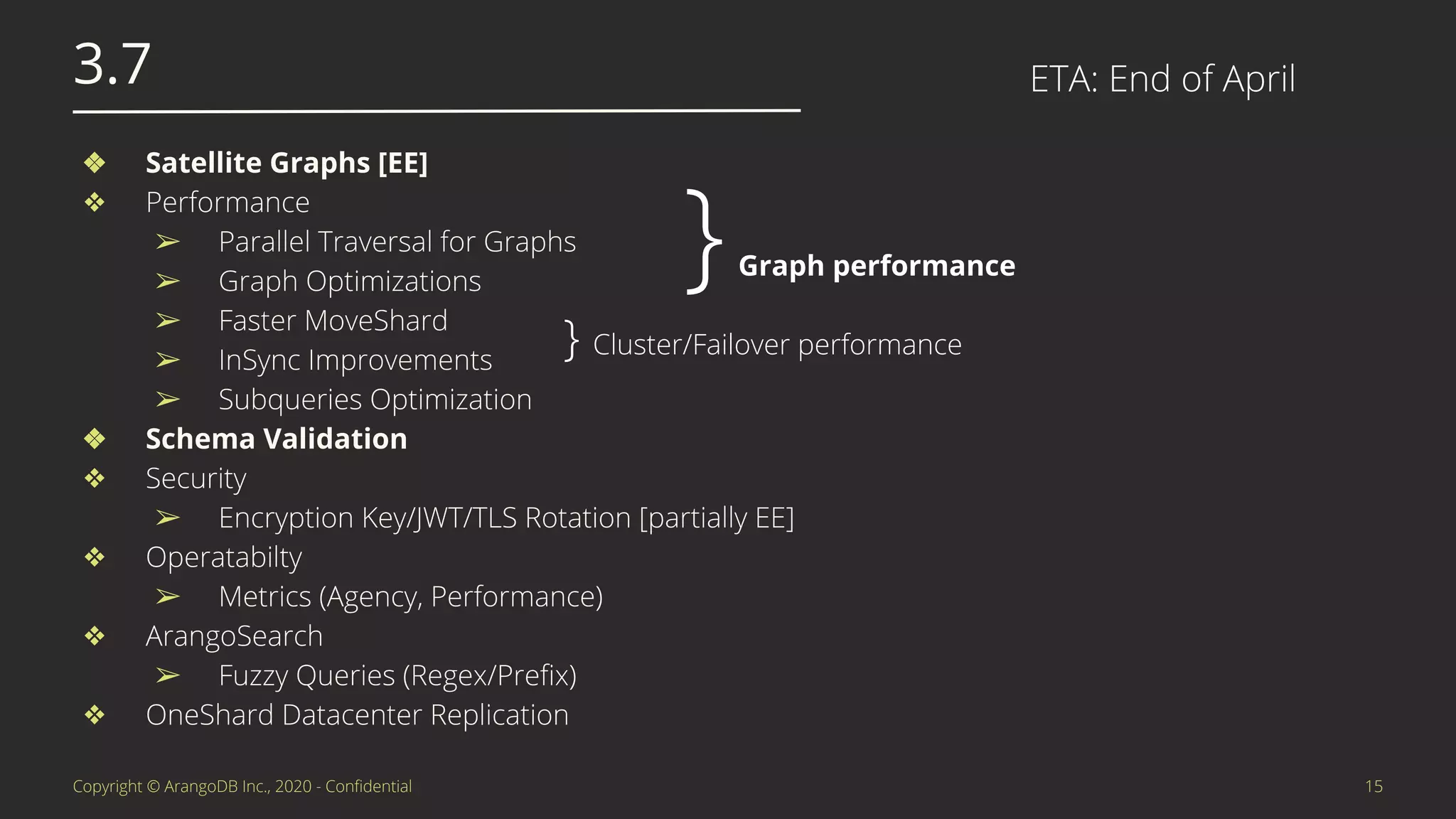 ArangoDB 3.7 Roadmap: Performance at Scale | PPT