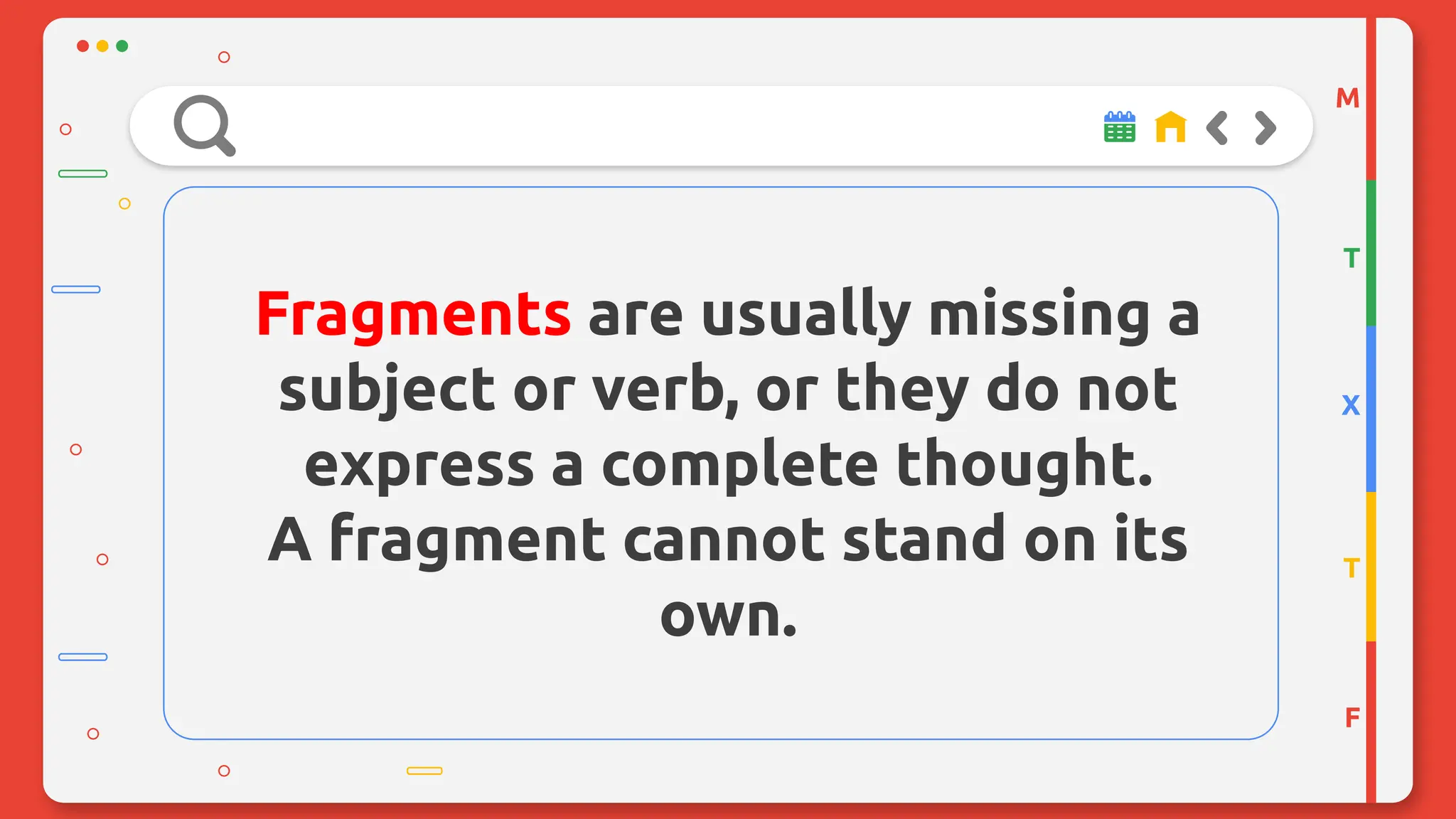 English 3 : Fragments / Phrases and Sentences | PDF