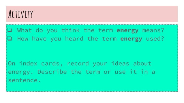 What is Energy? | PPT