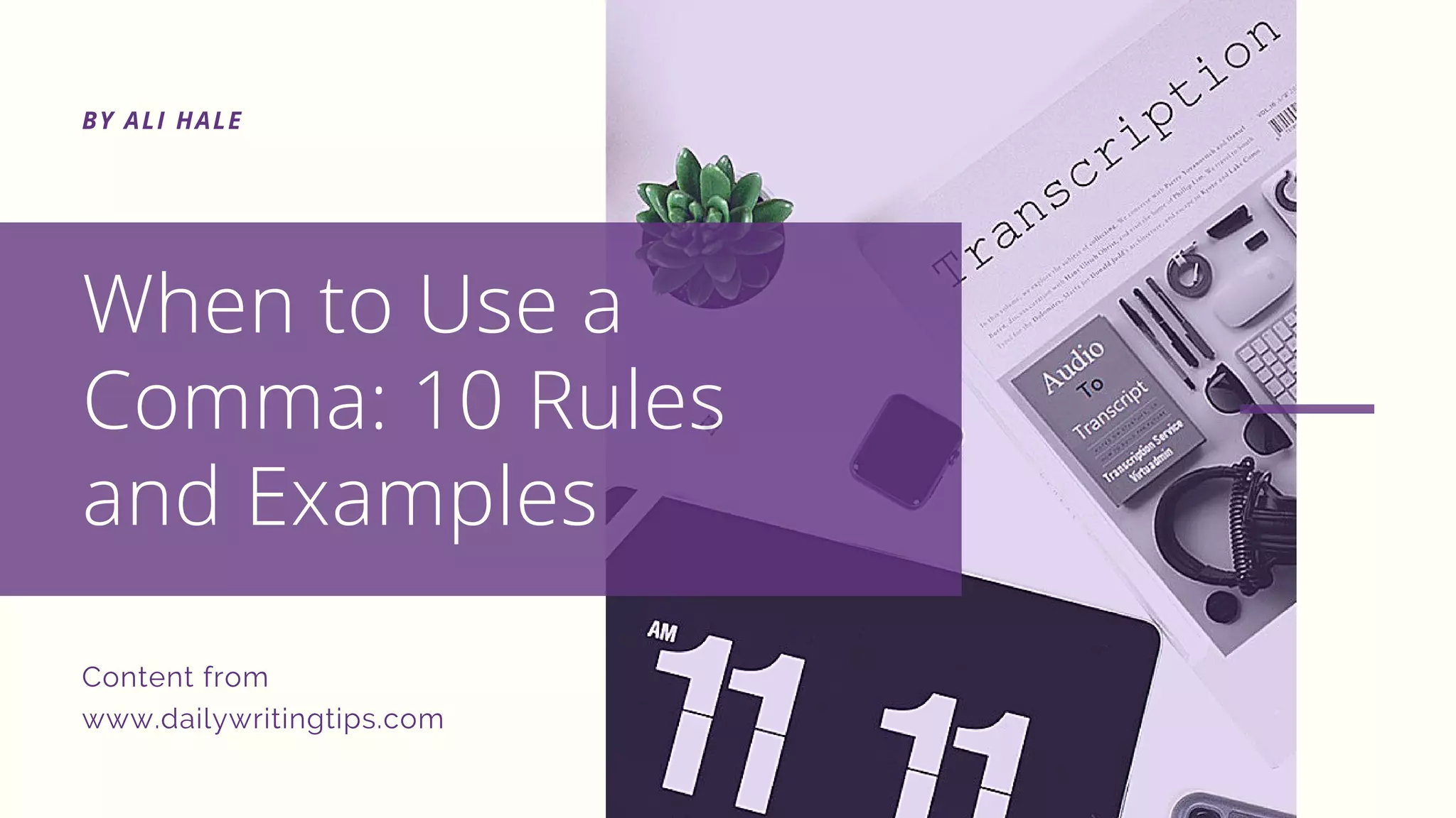 When to use a comma: 10 rules and examples | PDF
