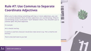 When to use a comma: 10 rules and examples | PDF