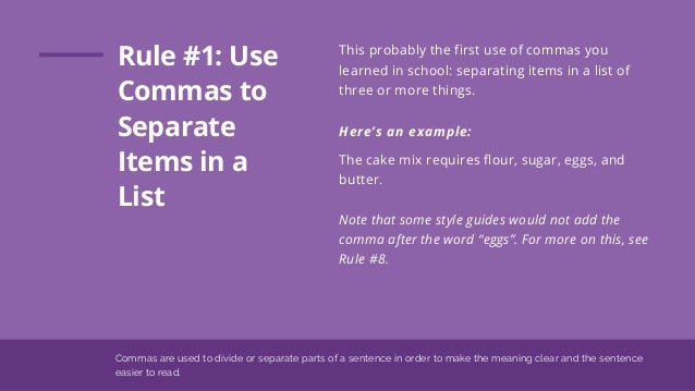 When to use a comma: 10 rules and examples