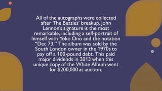Copy of White Album Signed by All Four Beatles | PDF