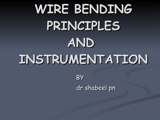Wire Bending Principles | PPT | Jewelry Making | Arts and Crafts