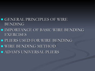 Wire Bending Principles | PPT
