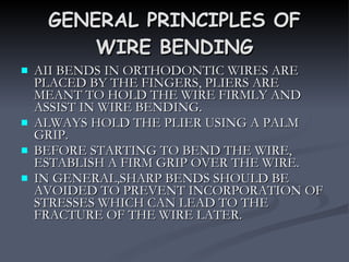 Wire Bending Principles | PPT