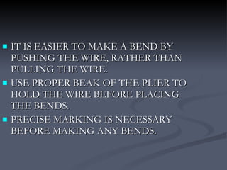 Wire Bending Principles | PPT