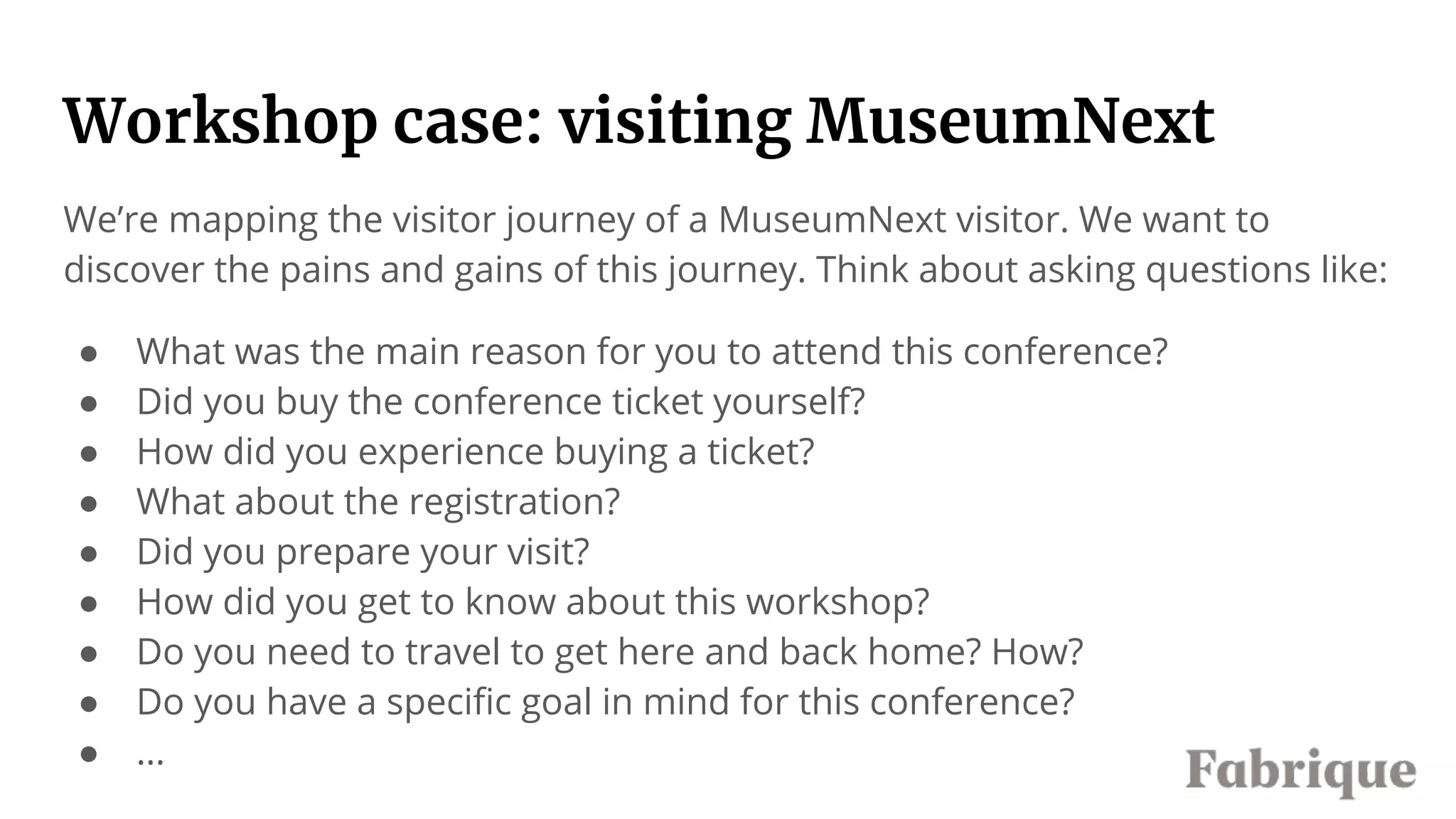 DIY Visitory Journey Mapping MuseumNext 2019 | PDF
