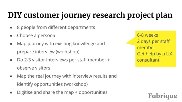 DIY Visitory Journey Mapping MuseumNext 2019 | PPT