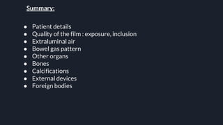 Approach to X ray Abdomen and KUB.pptx
