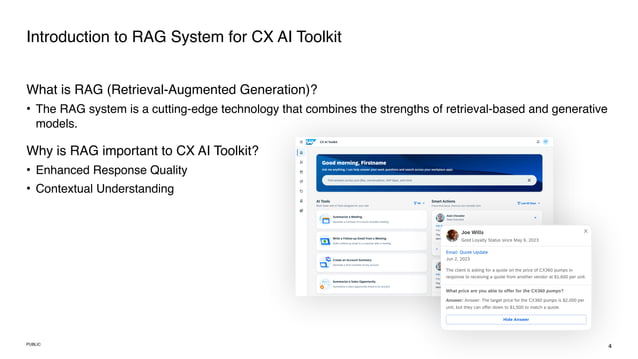 How CXAI Toolkit uses RAG for Intelligent Q&A | PPT