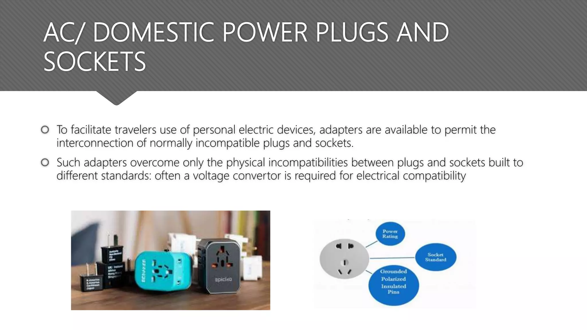 TYPES OF PLUGS AND SOCKETS | PPTX