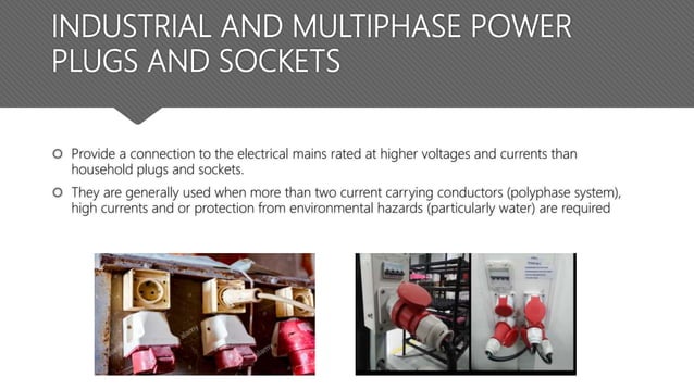 TYPES OF PLUGS AND SOCKETS | PPTX | Technology & Computing