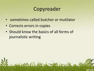 Copyreading | PPTX