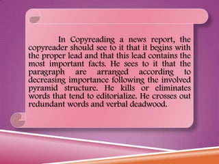Copyreading | PPTX
