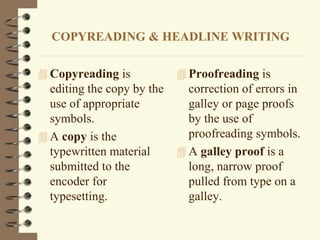 Copyreading by RUEL C. FERNANDEZ | PPTX