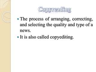 Copyreading | PPTX