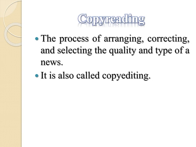 Copyreading | PPT