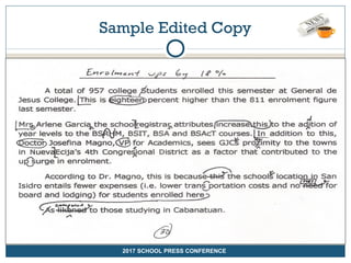 Copyreading And Headline Writing | Ppt | Desktop Publishing | Computer