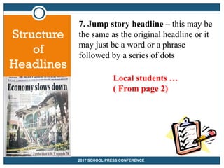 Copyreading and Headline Writing | PPT