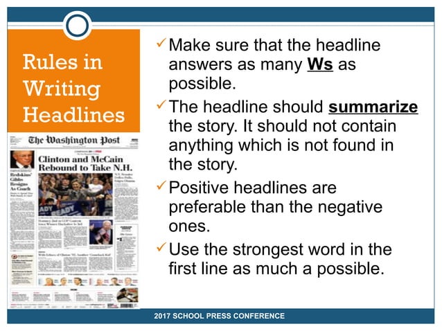 Copyreading and Headline Writing | PPT | Desktop Publishing | Computer ...