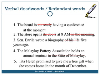 Copyreading and Headline Writing | PPT