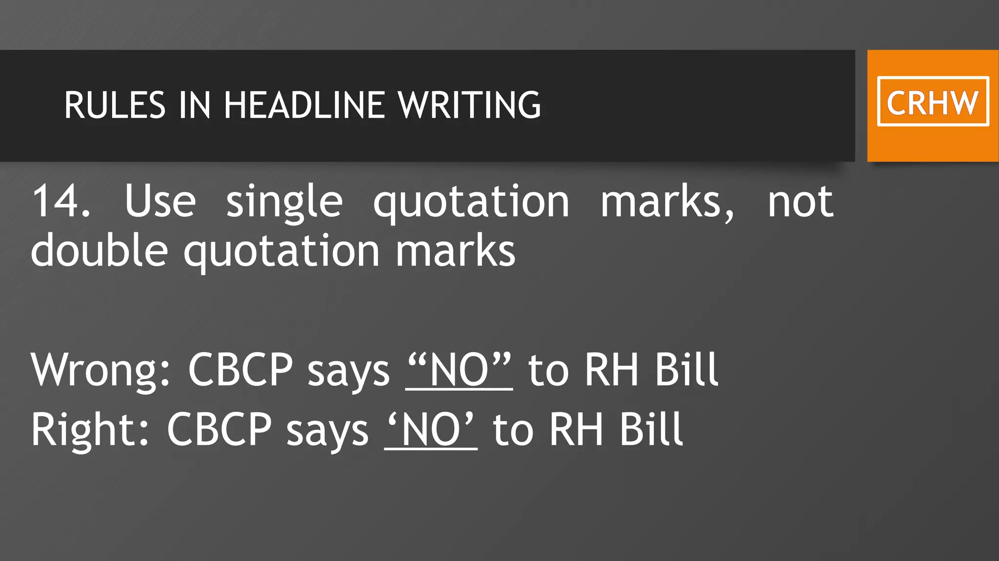 Copyreading and Headline Writing Lesson for Campus Journalism | PPTX