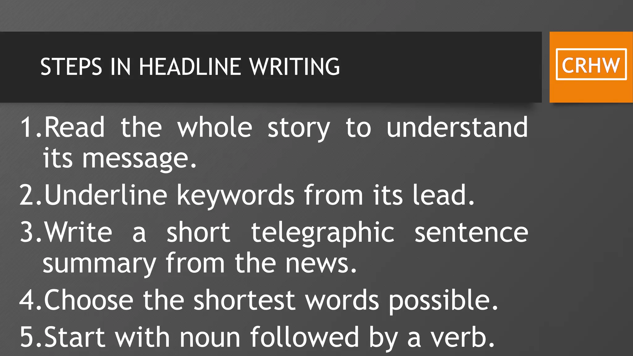Copyreading and Headline Writing Lesson for Campus Journalism | PPTX
