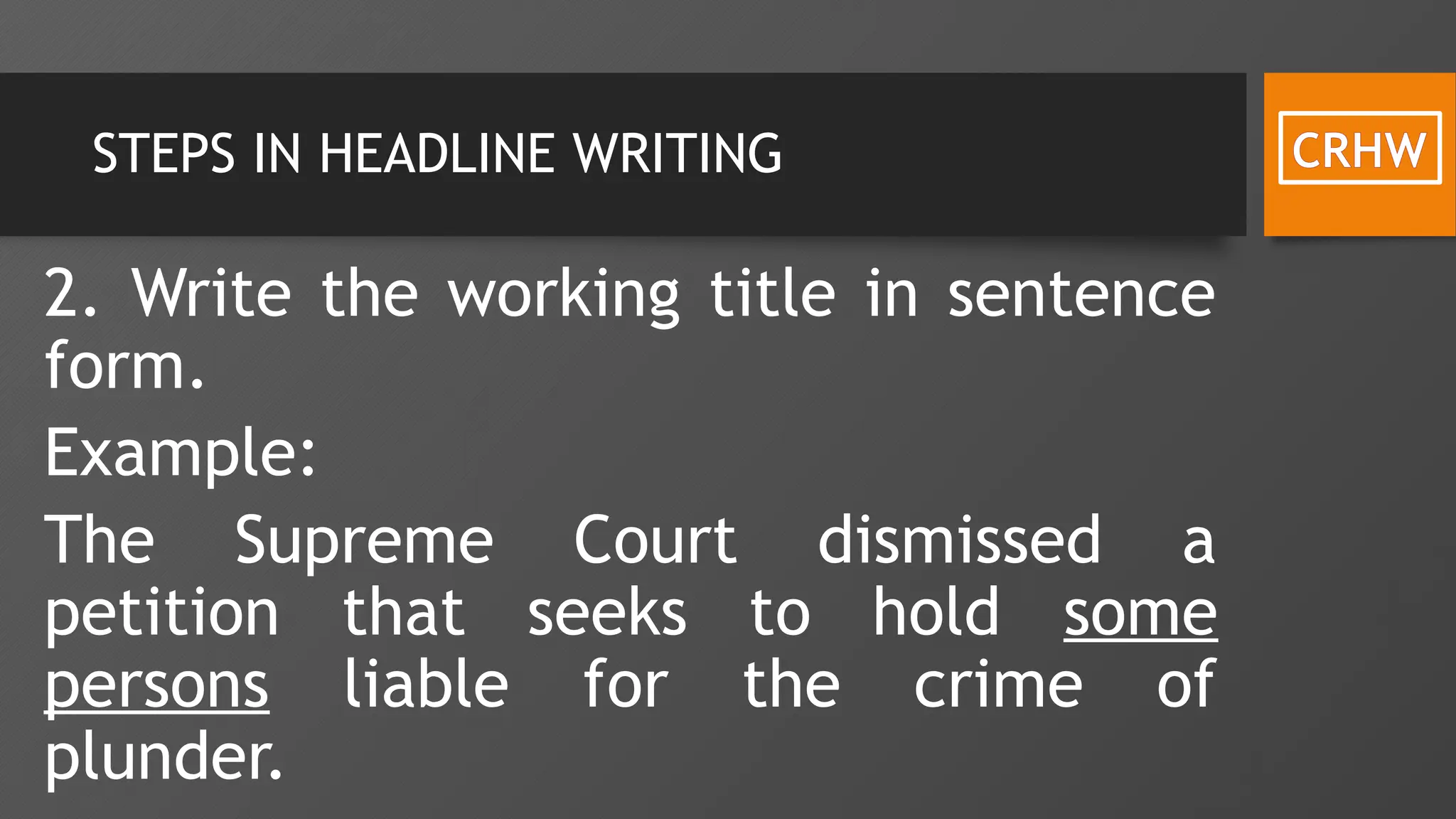 Copyreading and Headline Writing Lesson for Campus Journalism | PPTX