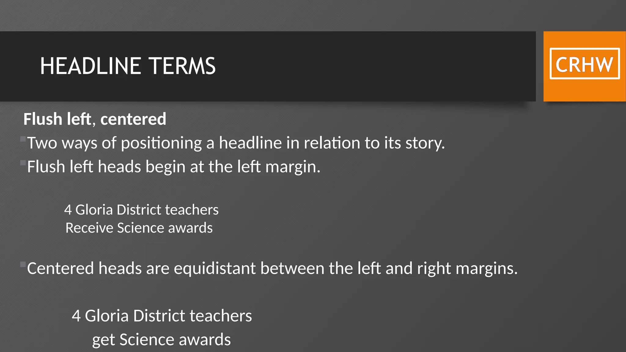 Copyreading and Headline Writing Lesson for Campus Journalism | PPTX