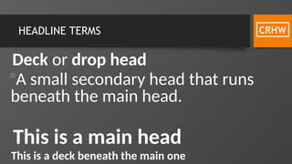 Copyreading and Headline Writing Lesson for Campus Journalism | PPTX